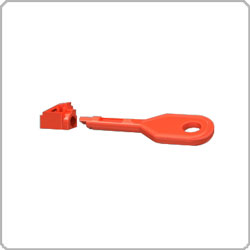 RJ45 MODULAR JACK/PORT LOCK WITH PROPRIETARY KEY (10 LOCKS + 1 KEY PER ...